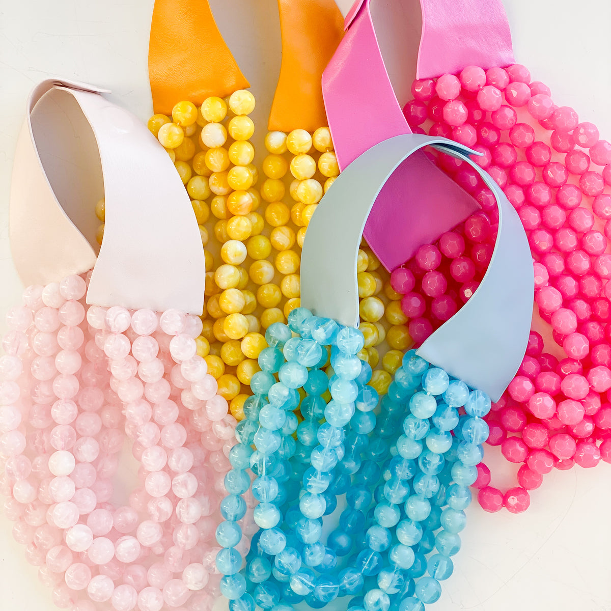 Shannan Beaded Layered Necklace | Pink Blush – Gaby & Grace